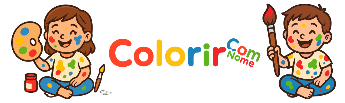 Colorir com Nome - Desenhos Personalizados